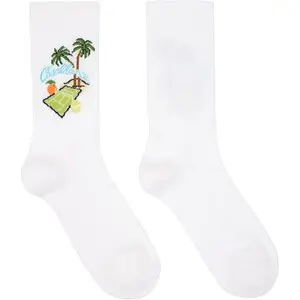 Casablanca Astral Plane Logo-intarsia Socks