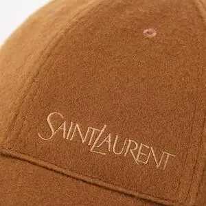 Saint Laurent Felted Baseball Cap