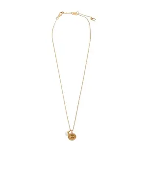 COACH Pearl Pendant Necklace - Yellow