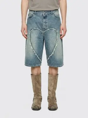 CARNE BOLLENTE Heart Denim Shorts