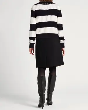 Max Mara Striped Crewneck Sweater