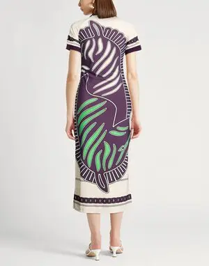 Tory Burch Multicolor Polo Dress - Gray