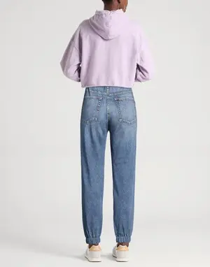 Rag & Bone Solid Color Denim-style Tapered Trousers - Blue