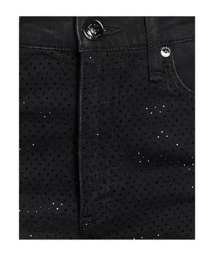 Rag & Bone Crystal Embellished Straight-leg Denim Trousers
