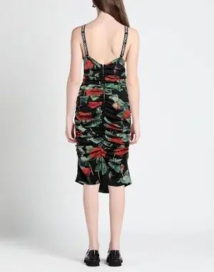 Dolce & Gabbana Floral V-neck Sleeveless Dress