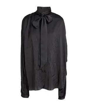 Balenciaga Satin Shirt - Black