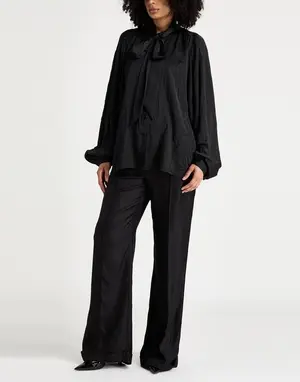 Balenciaga Satin Shirt - Black