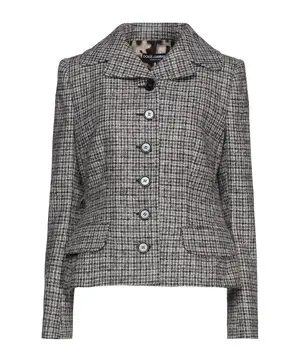 Dolce & Gabbana Houndstooth Tweed Long Sleeves Blazer