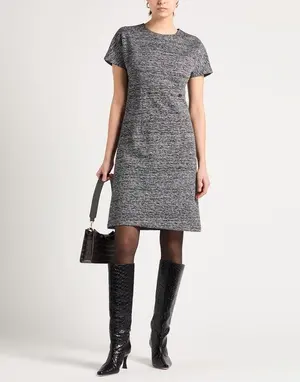 Dolce & Gabbana Tweed Short Sleeve Knit Dress