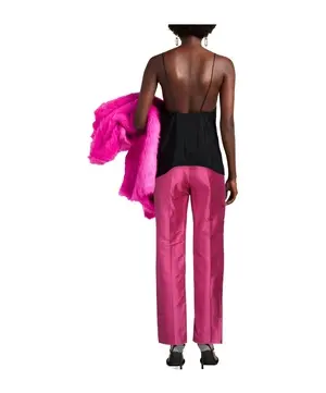 Max Mara Shantung Straight Leg Trousers