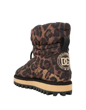 Dolce & Gabbana Dolce Gabbana Leopard Print Ankle Boots