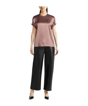 Brunello Cucinelli Satin Stretch Top