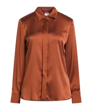 Max Mara Satin Shirt - Brown