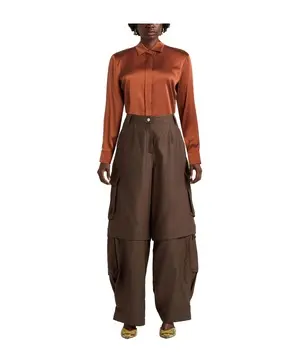 Max Mara Satin Shirt - Brown