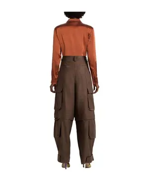 Max Mara Satin Shirt - Brown