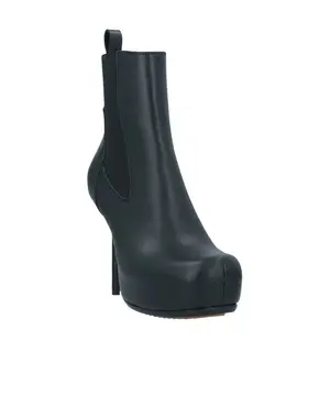 Rick Owens Minimalist High-heeled Ankle Boots