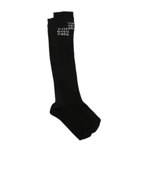 MAISON MARGIELA Numeric-logo Knee-high Socks