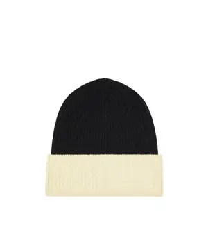 Givenchy Two-toned Wool And Cashmere Beanie - Black/ivory