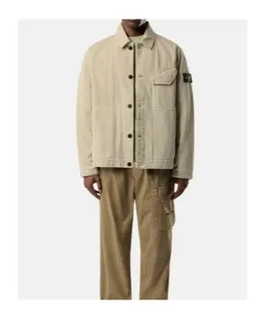 Stone Island Padded Coach Jacket With Anti-drop Finish