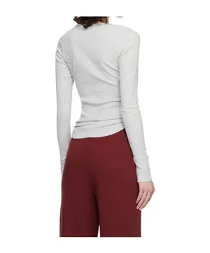 SKIMS Long Sleeve Henley T-shirt