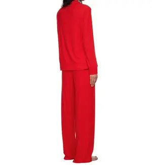 SKIMS Rib-knit Pajama Set - Red