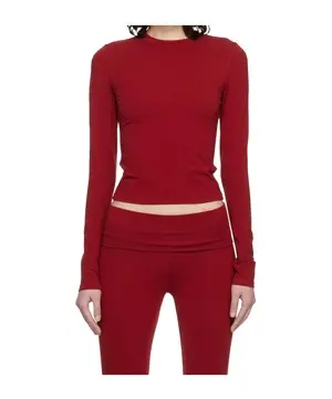 SKIMS Long-sleeved T-shirt - Red