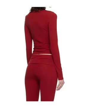 SKIMS Long-sleeved T-shirt - Red