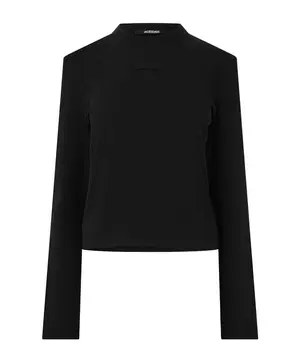Jacquemus Long Sleeve Plain Shirt - Black