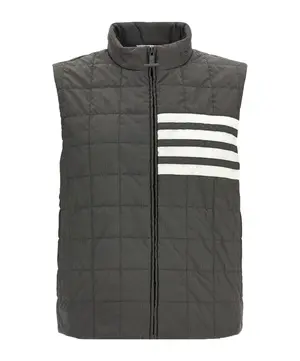 Thom Browne 4-bar Ripstop Vest - Grey