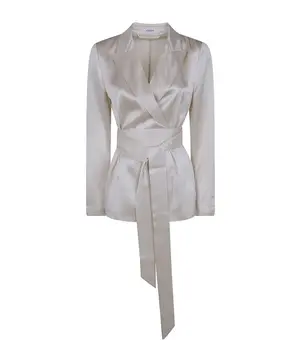 JOSEPH Archer Button-Up Blazer Sandstone