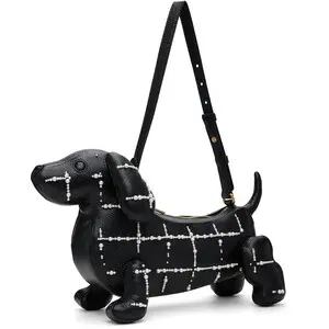 Thom Browne Baby Hector Leather Shoulder Bag