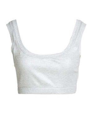 BRUNELLO CUCINELLI Brunello Cucinelli Metallic Sleeveless Crop Top
