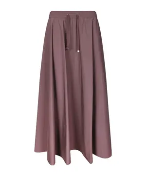 Herno Drawstring Flared Skirt - Brown