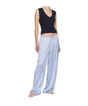 SKIMS Striped Print Casual Pants