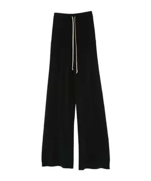 Rick Owens Drawstring Wide-leg Panelled Trousers - Black