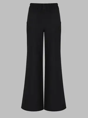 Rick Owens Drawstring Wide-leg Panelled Trousers - Black