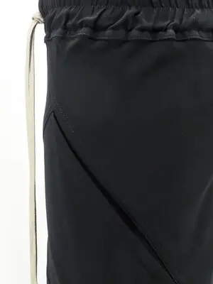 Rick Owens Drawstring Wide-leg Panelled Trousers - Black