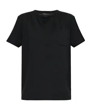 Fabiana Filippi Embroidered Pocket Crewneck T-shirt