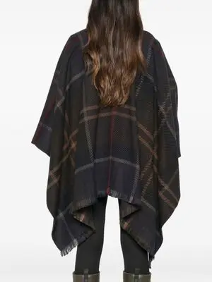 Barbour Tartan Wrap Poncho - No