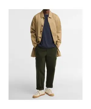 Barbour Single-breasted Mid-length Utility Jacket