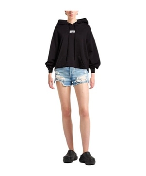 MAISON MARGIELA Solid-color Hooded Sweatshirt