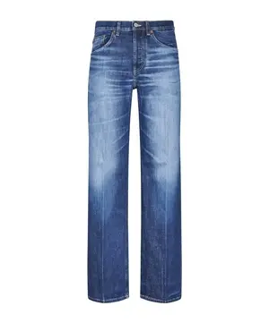 DONDUP Faded Straight-leg Jeans