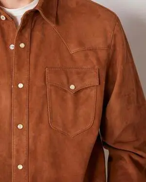 Officine Générale Marshell Suede Western Jacket