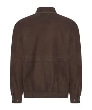 THE ROW Vana Sueded Nubuck Leather And Cashmere Jacket