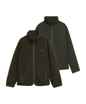 Barbour Reversible Fleece Jacket - Black