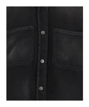 HAIKURE Cropped Denim Shirt