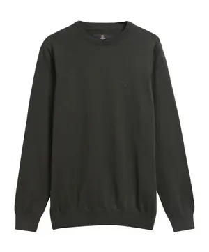 Barbour Crew Neck Knit Jumper - Black