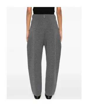 LISA YANG Wrenda Seam-detail Straight-leg Trousers - Graphite Gray