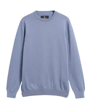 Barbour Crew Neck Knit Jumper - Blue