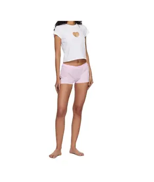 SKIMS Knitted Heart-shaped Ultra-short Shorts